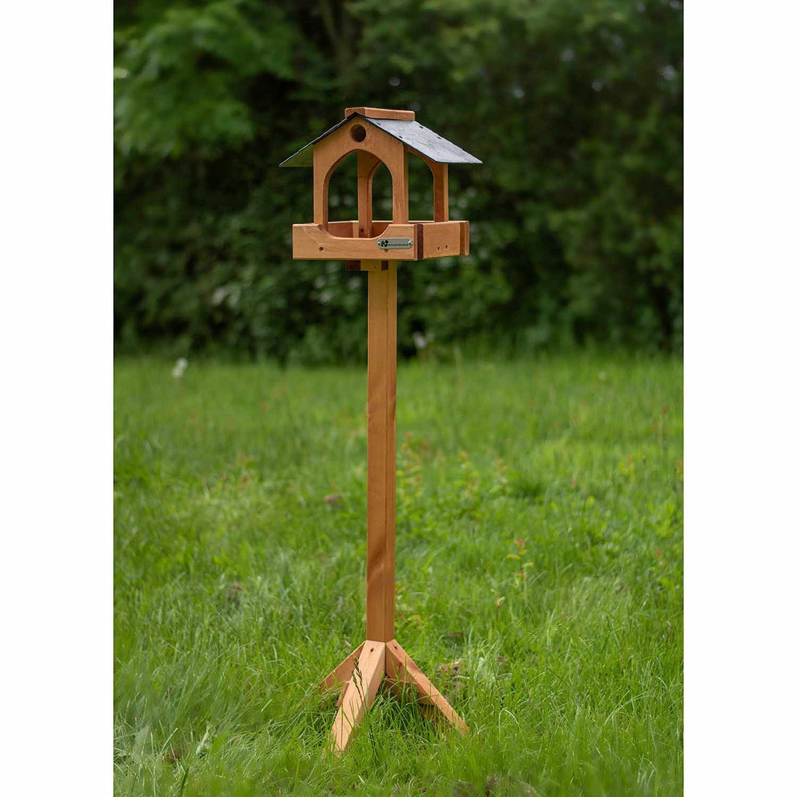 Riverside Woodcraft Hawkshead Slate Roof Bird Table – RiversideWoodcraft